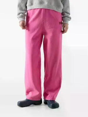 American Vintage Plizzy Logo-detail Track Pants - Pink
