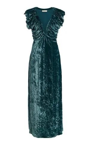 Ulla Johnson Astra Velvet Midi Dress