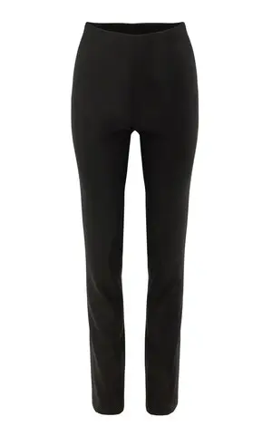 Carolina Herrera Bi-stretch Wool Tailored Cigarette Pant - Black