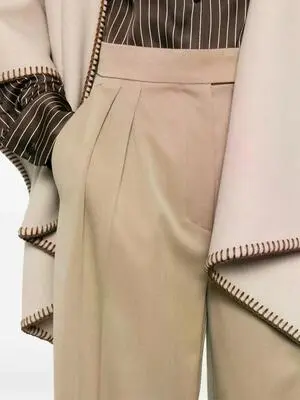 Max Mara Mxmquorum Pleated Pants - Brown