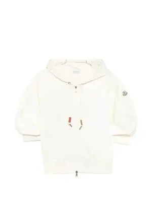 Moncler Hooded Puff-sleeve Jacket