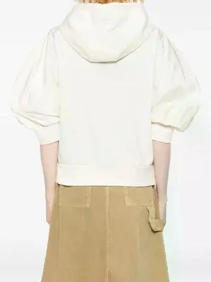 Moncler Hooded Puff-sleeve Jacket