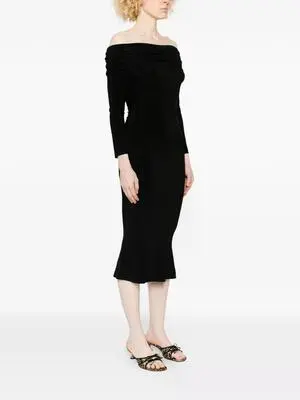 Norma Kamali Off-shoulder Midi Dress