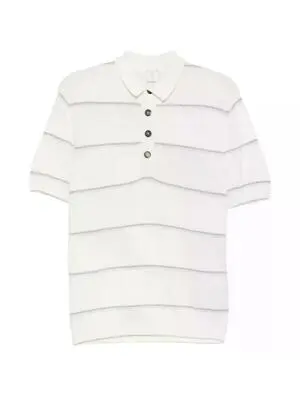 Eleventy Striped Polo Shirt