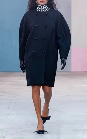 Carolina Herrera Double Face Cocoon Coat