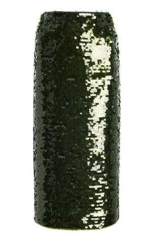 CAROLINA HERRERA Signature Merino Sequin Pencil Skirt