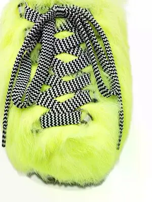 Hogan Fur-trimmed Lace-up Slip-on Sneakers