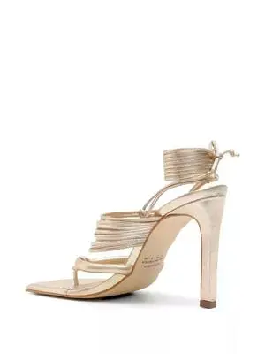 AMIR SLAMA Wraparound Tie Heeled Sandals