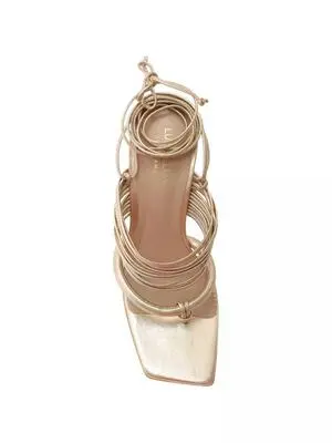 AMIR SLAMA Wraparound Tie Heeled Sandals