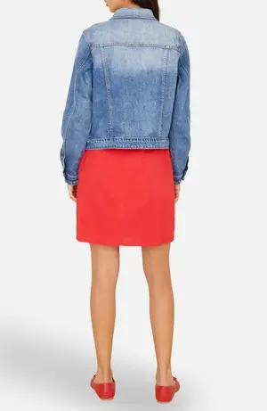 YUMI Stretch Washed Denim Jacket