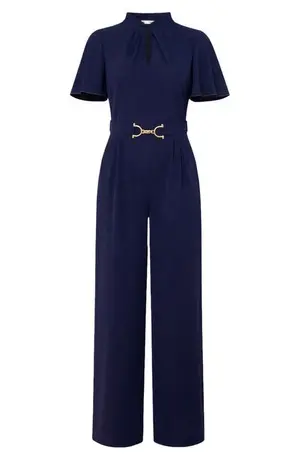 YUMI Twist Knot Buckle Detail Jumpsuit