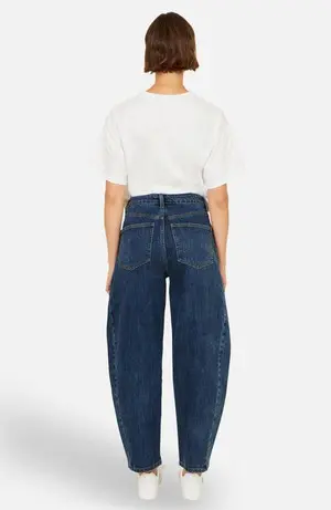 YUMI Denim Barrel Relaxed Fit Jeans