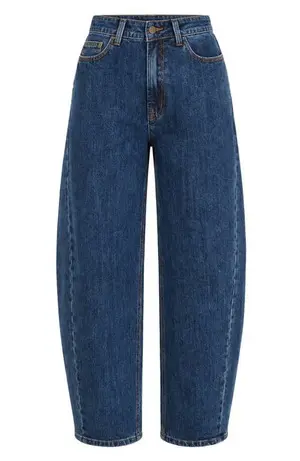 YUMI Denim Barrel Relaxed Fit Jeans