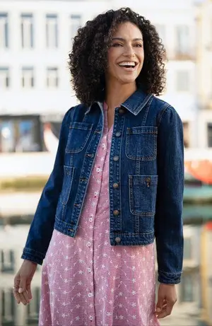 YUMI Stretch Denim Pocket Detail Jacket