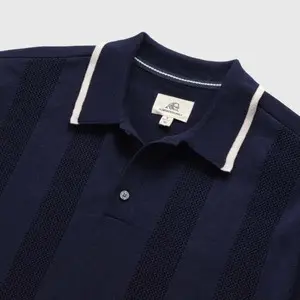 SURFSIDE SUPPLY CO. Nate Sweater Polo - Navy Blazer