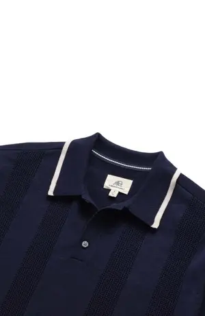 SURFSIDE SUPPLY CO. Nate Sweater Polo - Navy Blazer