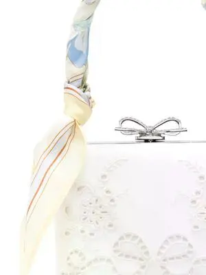 SELF-PORTRAIT Bow-detail Clutch Bag