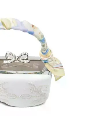 SELF-PORTRAIT Bow-detail Clutch Bag