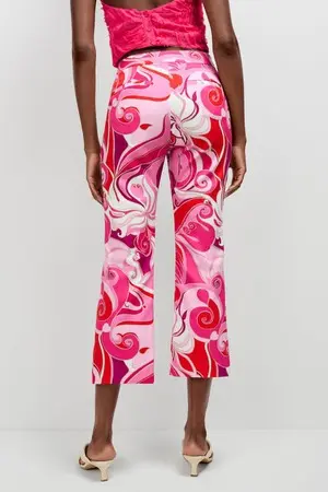 Trina Turk Printed Stretch Cotton Lulu Pant