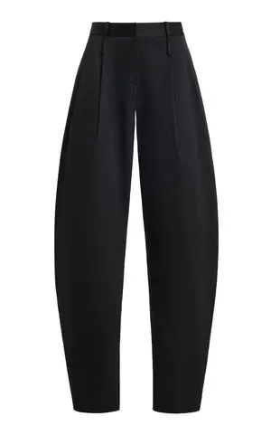 Brandon Maxwell The Dean Pleated Balloon Pants - Black