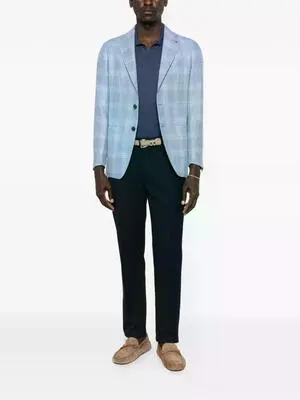 Tagliatore Patterned Blazer - Blue