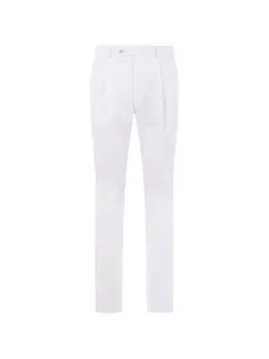 Caruso Buttoned Straight-leg Trousers