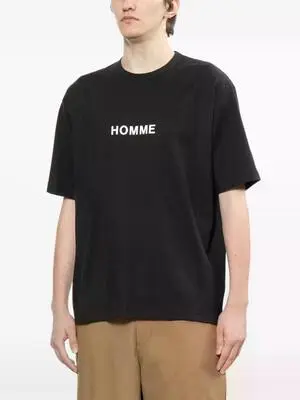 Comme Des Garçons Logo-print T-shirt - Black