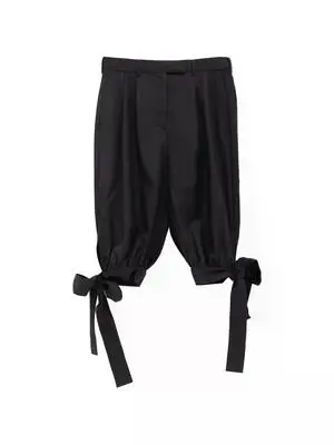 Vaquera Tie-hem Shorts - Black