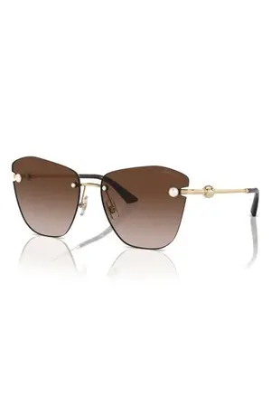 JIMMY CHOO 59mm Gradient Butterfly Sunglasses
