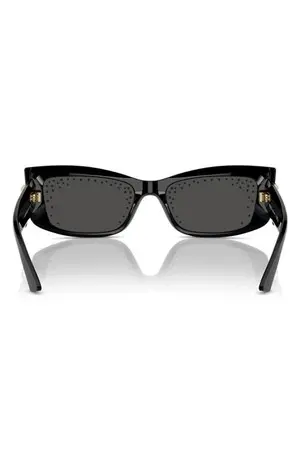 JIMMY CHOO 55mm Pillow Sunglasses - Black/dark Grey