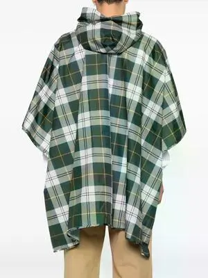 Barbour Tartan-pattern Hooded Poncho