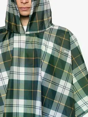 Barbour Tartan-pattern Hooded Poncho