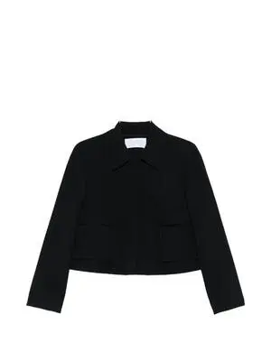 Harris Wharf London Polo-collar Jacket - Black