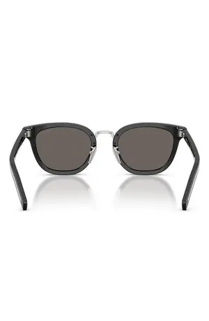 Prada 49mm Cat Eye Sunglasses - Black/dark Grey