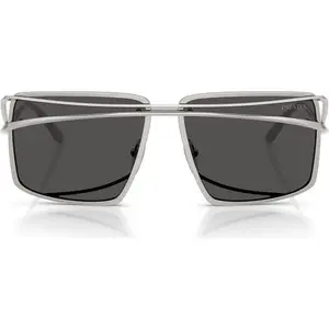 Prada 58mm Irregular Sunglasses - Silver Vintage/dark Grey