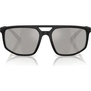 Emporio Armani 58mm Mirrored Square Sunglasses