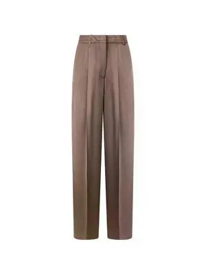 Peserico Pleated Trousers - Brown