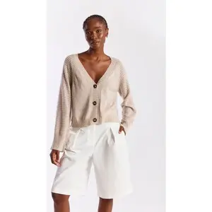 BRODIE CASHMERE Natalie Deep V Cashmere Cardigan