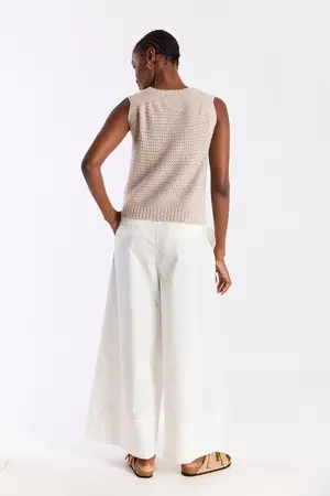 BRODIE CASHMERE 100% Cashmere Crew Neck Tank