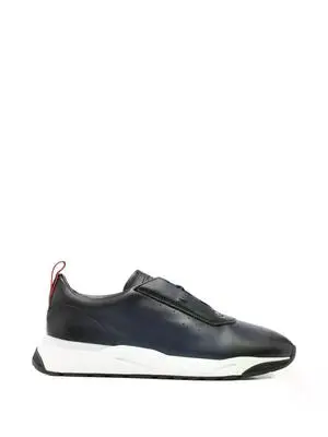 Santoni Leather Sneakers - Blue