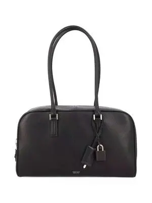 TOM FORD Padlock Leather Tote Bag - Black