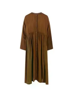 UMA WANG Button Front Coat - Brown