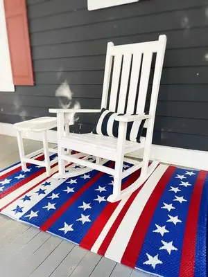 MAD MATS Cheers Red White & Blue Rug - 6'x9'