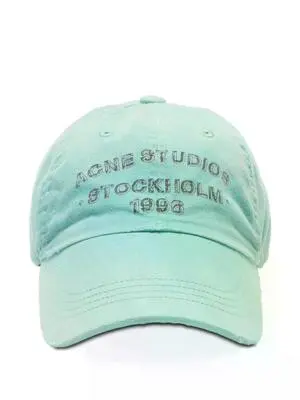 Acne Studios Embroidered Baseball Cap - Green