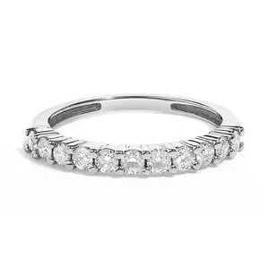 HAUS OF BRILLIANCE 1/2 Cttw Diamond Band Ring - Silver