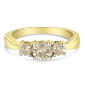 HAUS OF BRILLIANCE 10k Gold 1.0 Cttw Diamond Band Ring - Yellow Gold