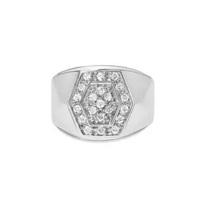 HAUS OF BRILLIANCE 1/2 Cttw Multi-diamond .925 Sterling Ring