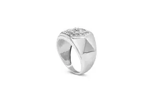 HAUS OF BRILLIANCE 1/2 Cttw Multi-diamond .925 Sterling Ring