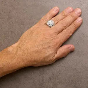 HAUS OF BRILLIANCE 1/2 Cttw Multi-diamond .925 Sterling Ring