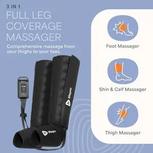 LIFEPRO Axis Pro Full Air Leg Compression Massager With Heat For Calf